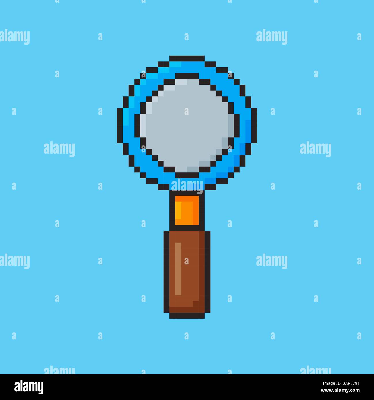Pixel art magnifier game asset design Stock Vector Image & Art - Alamy