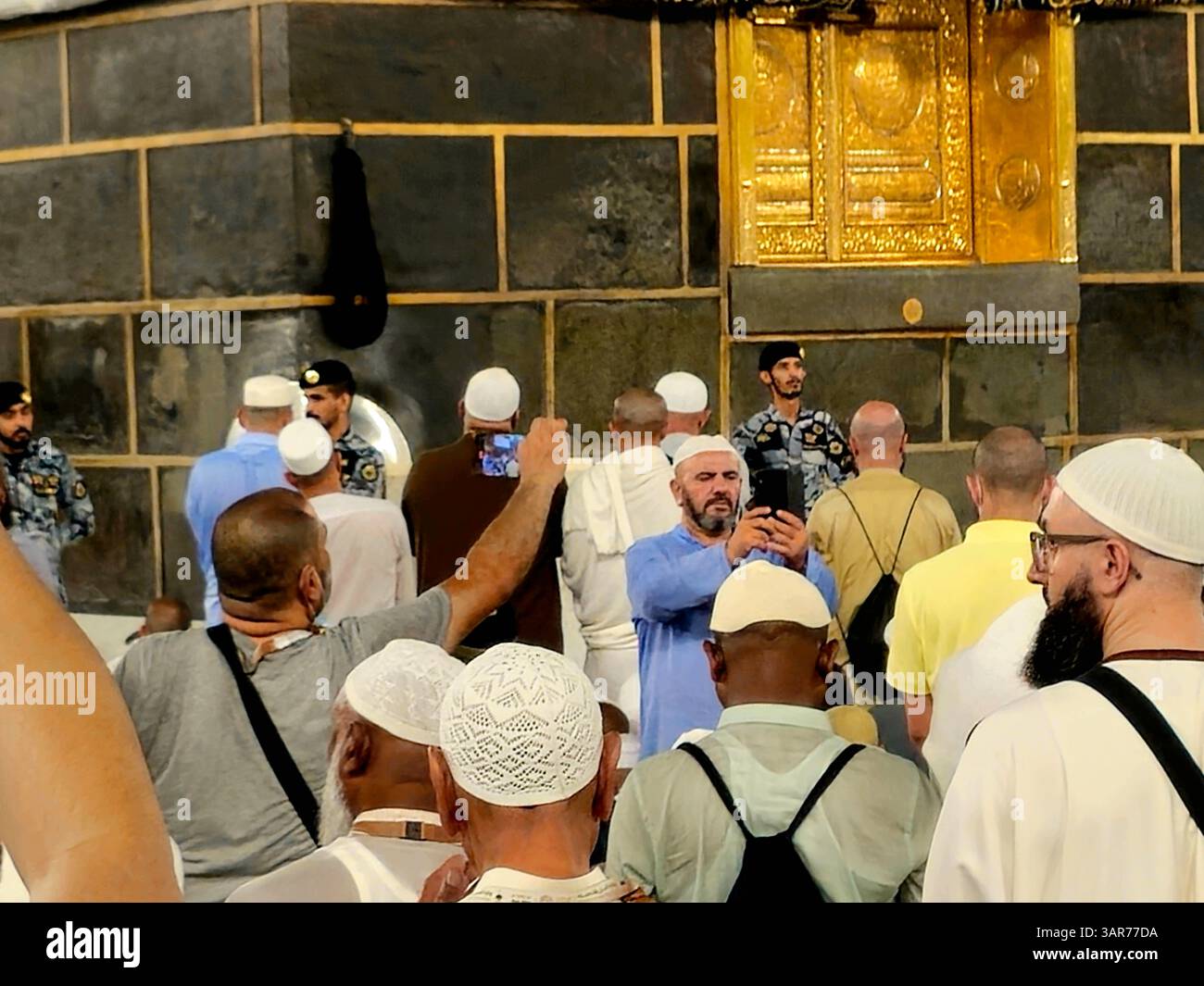 Mecca, Saudi Arabia, June 21 2024: The Kaaba in Ihram Kiswa which is ...