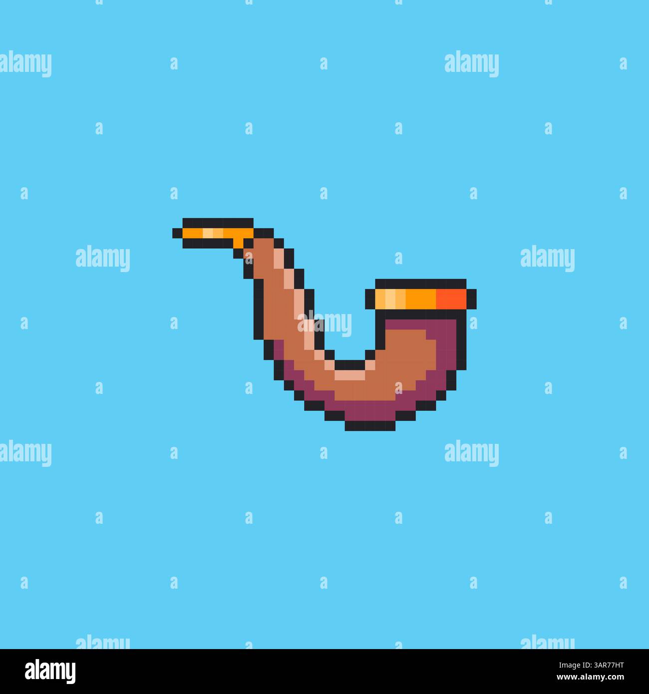 Pixel art Smoking Pipe game asset design Stock Vector Image & Art - Alamy