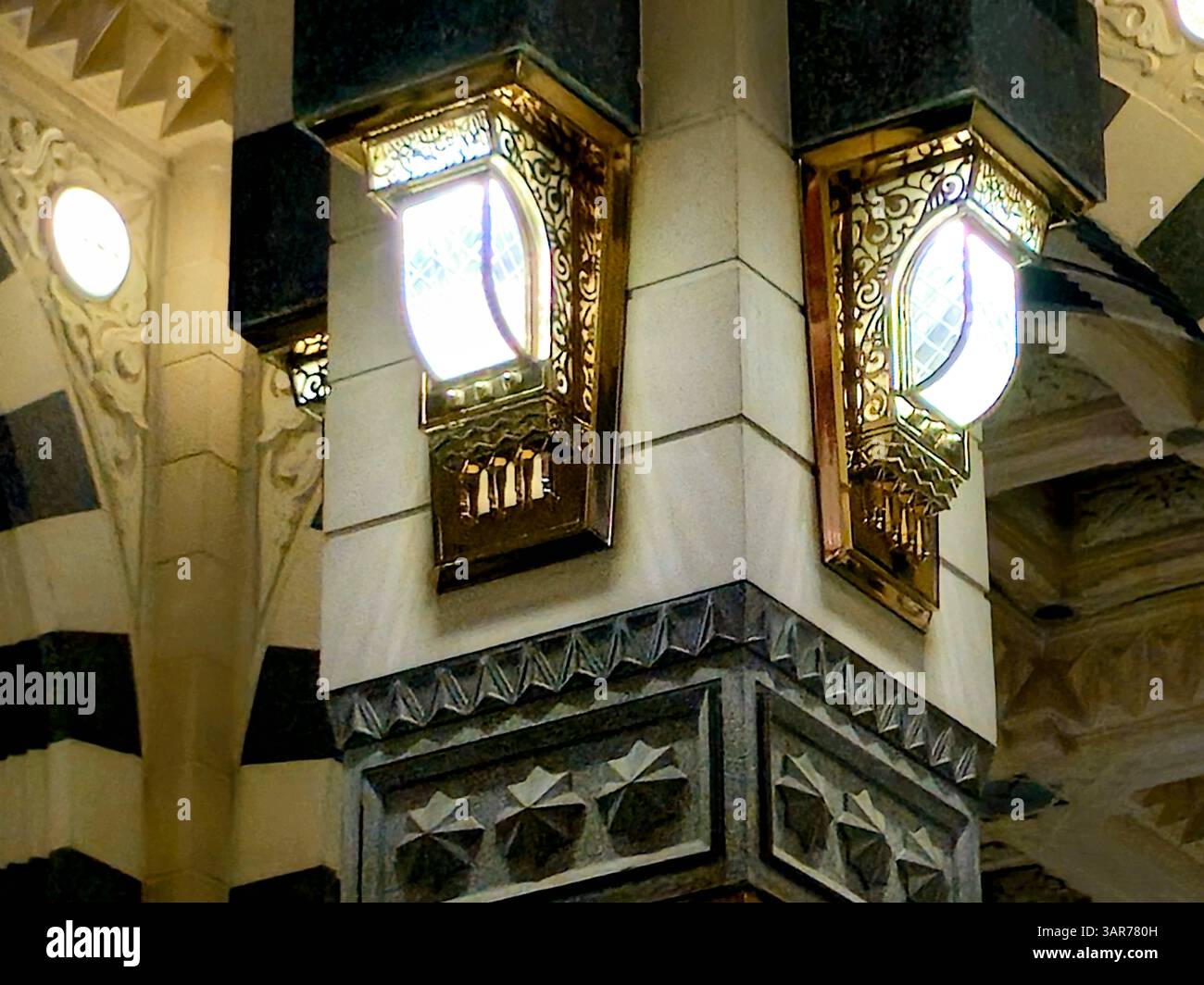 The columns of The Prophet's Mosque al-Masjid al-Nabawi, the second ...