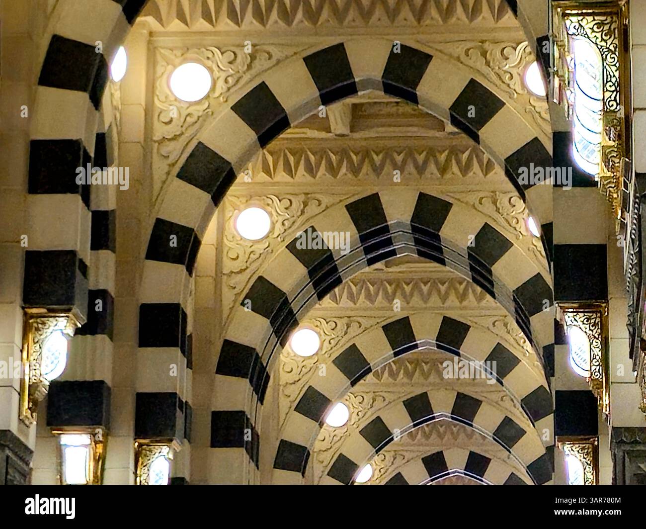 Details of The Prophet's Mosque al-Masjid al-Nabawi, the second mosque ...