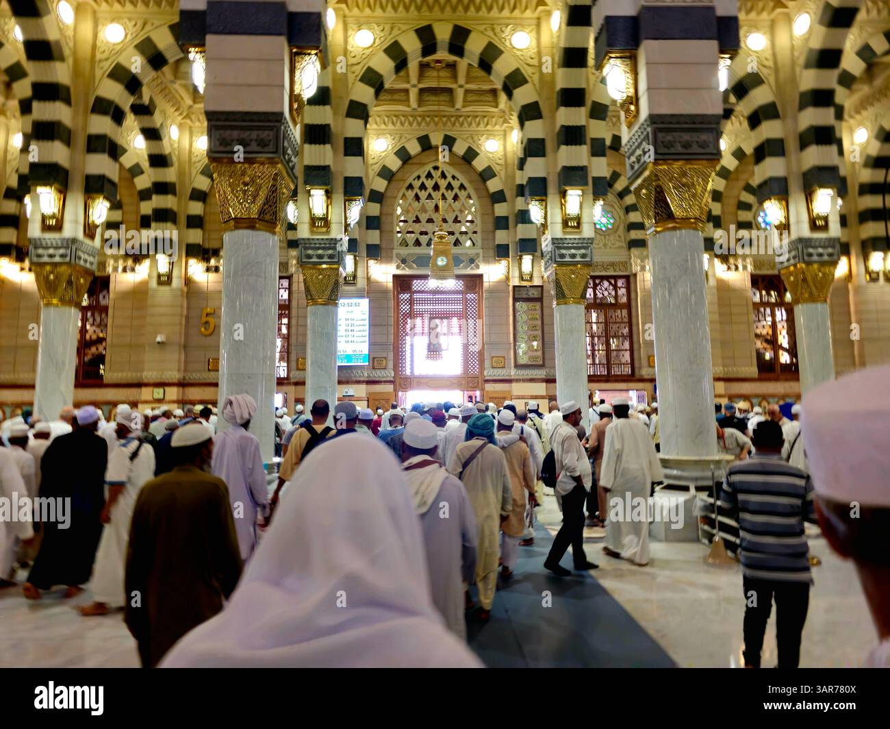 Medina, Saudi Arabia, June 26 2024: The interior of The Prophet's ...