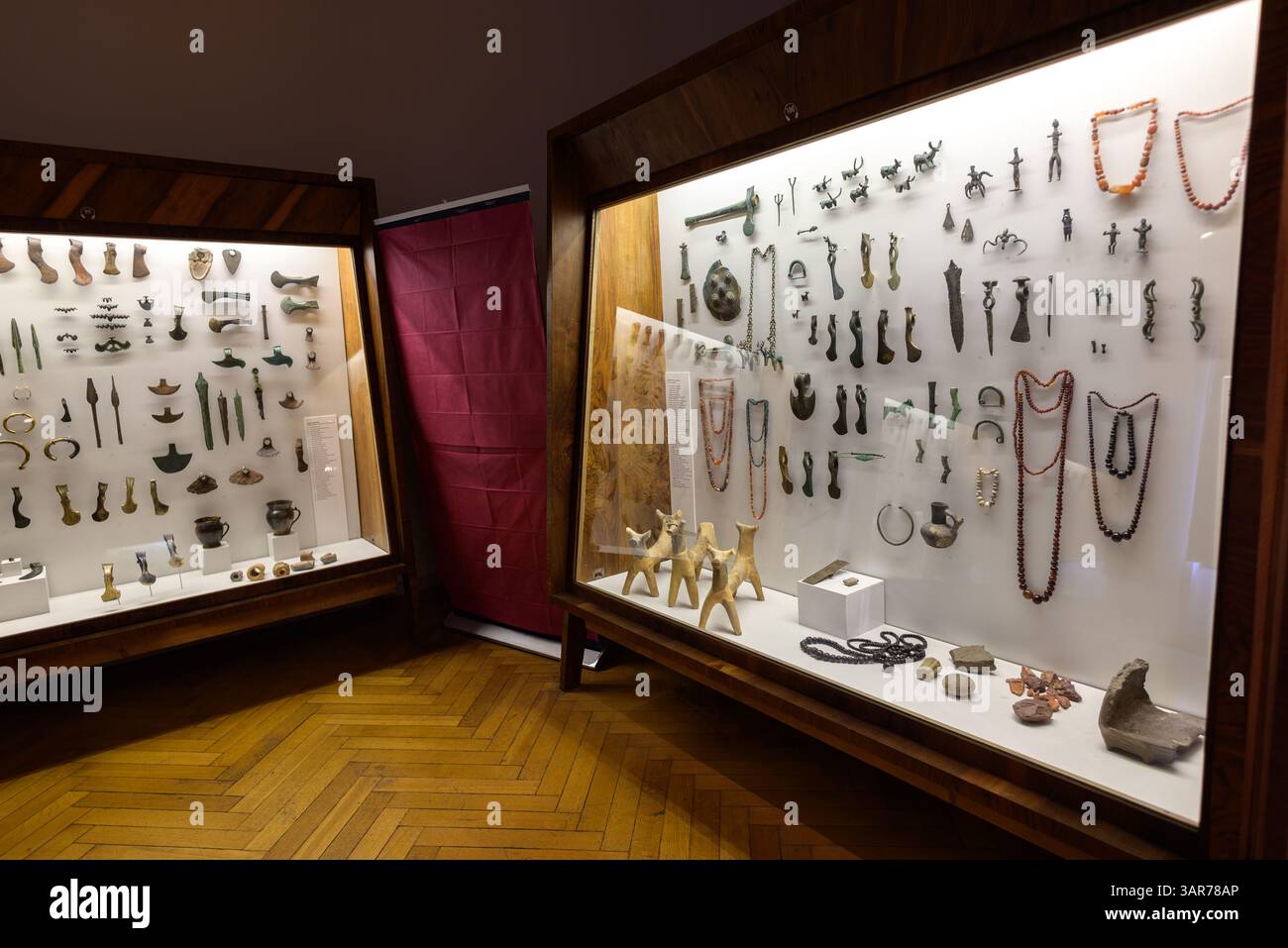 Exhibition of ancient artifacts in Georgian National Museum in Tbilisi, capital of Georgia on 13 ...
