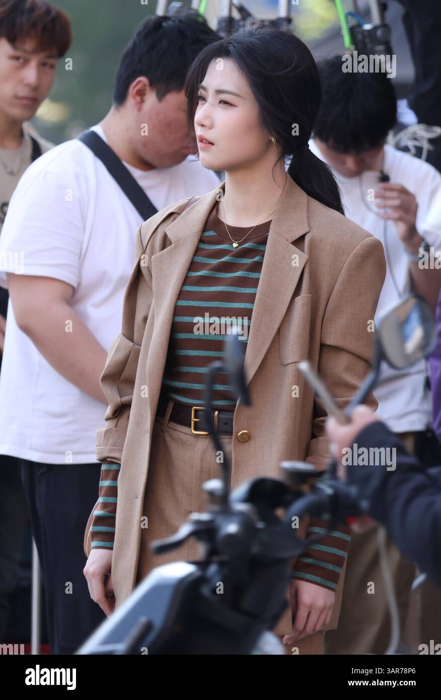Chinese actress Lu Yuxiao appears in Shanghai, China, 14 April, 2025 ...