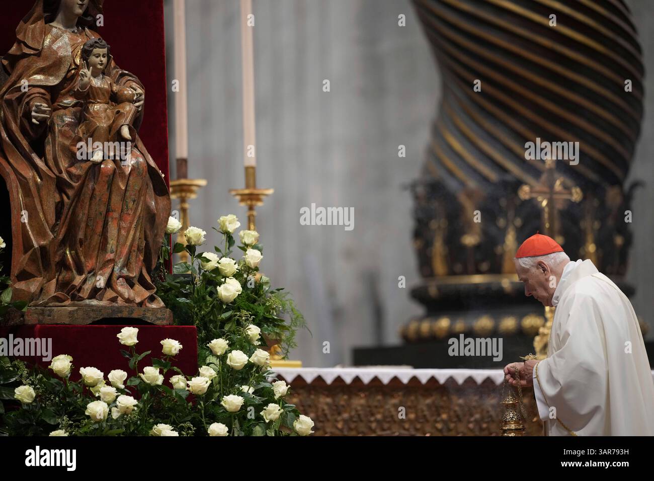 Delegate of the Holy Father, Cardinal Domenico Calcagno, presides over ...