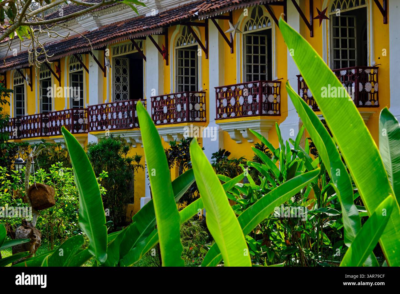 India, State of Goa, Chandor, Menezes Braganca House, Portuguese ...