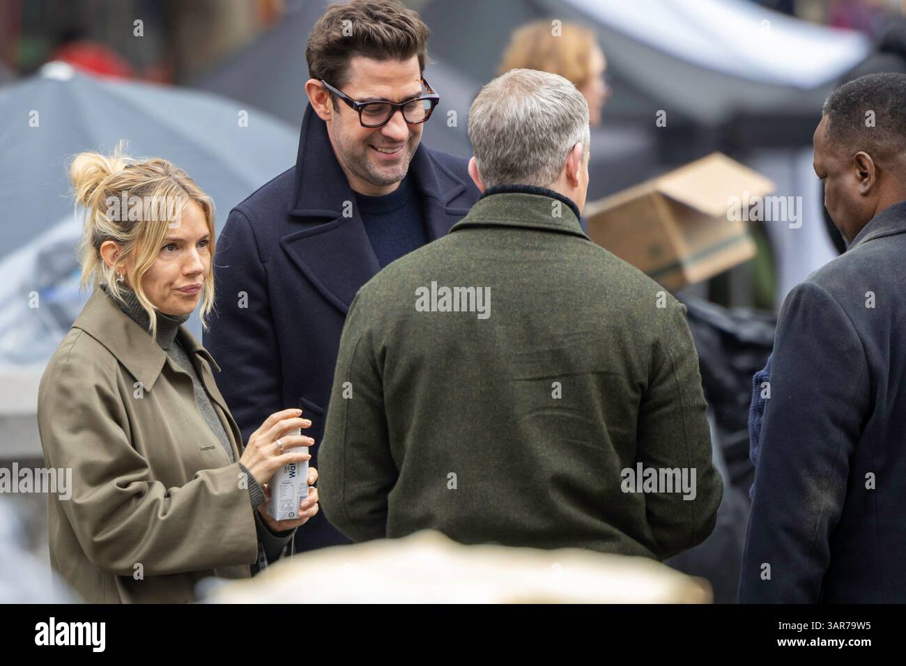 Actors Are Seen Filming The Jack Ryan Movie At Trafalgar Square In ...