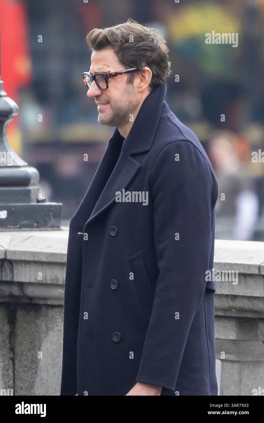 Actors Are Seen Filming The Jack Ryan Movie At Trafalgar Square In ...