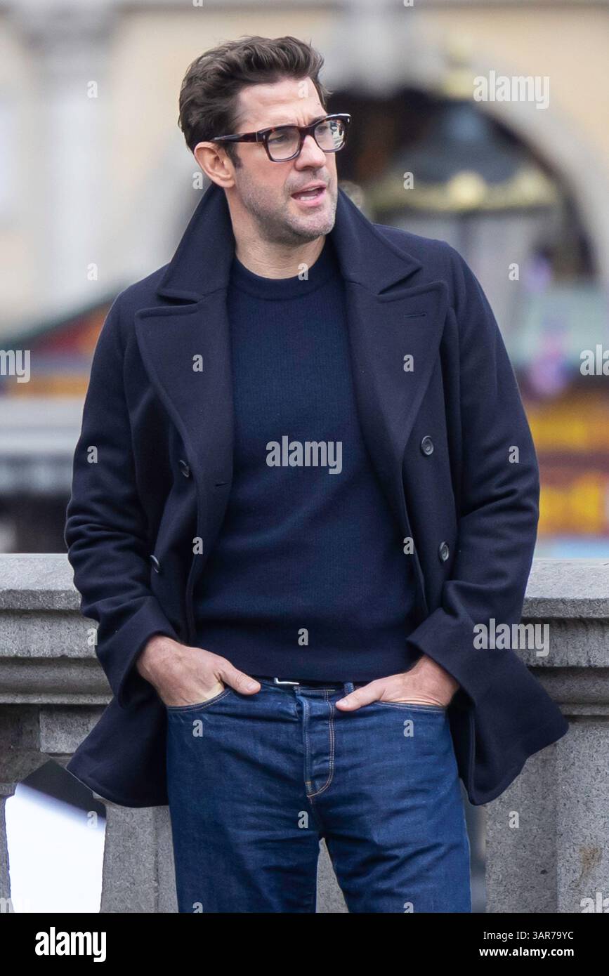 Actors Are Seen Filming The Jack Ryan Movie At Trafalgar Square In ...