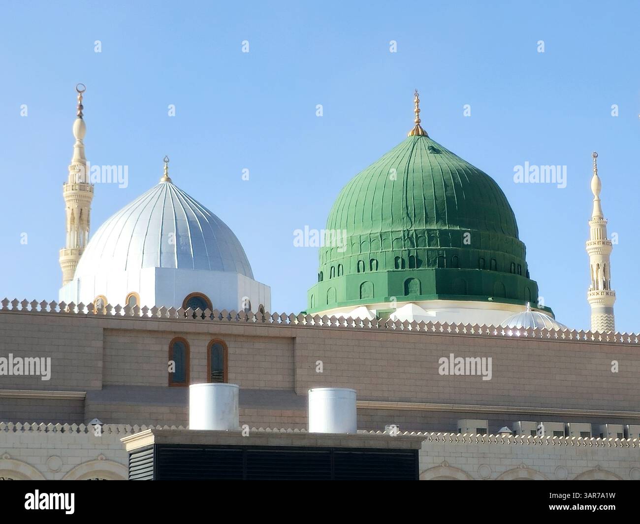The Prophet's Mosque al-Masjid al-Nabawi, the second mosque built by ...