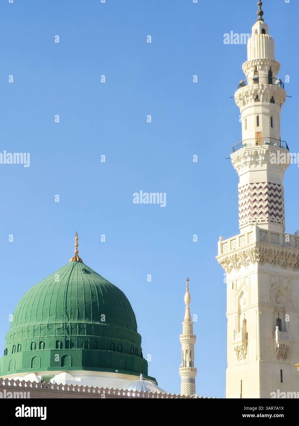 The Prophet's Mosque al-Masjid al-Nabawi, the second mosque built by ...