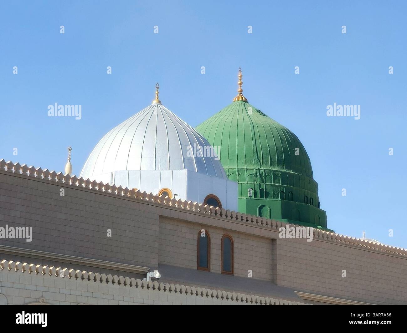 The Prophet's Mosque al-Masjid al-Nabawi, the second mosque built by ...