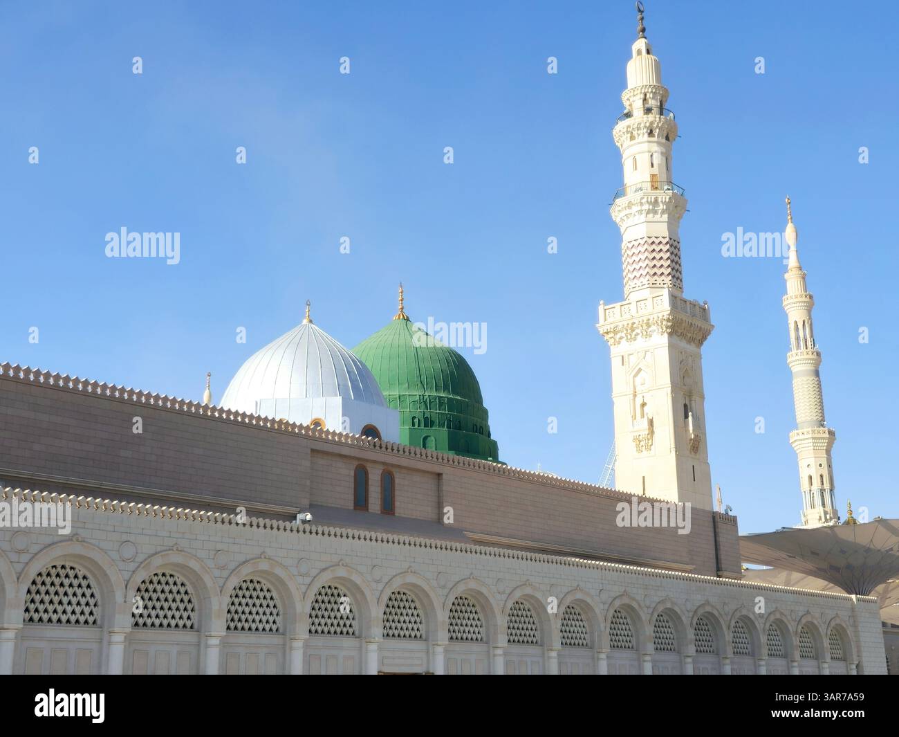 The Prophet's Mosque al-Masjid al-Nabawi, the second mosque built by ...