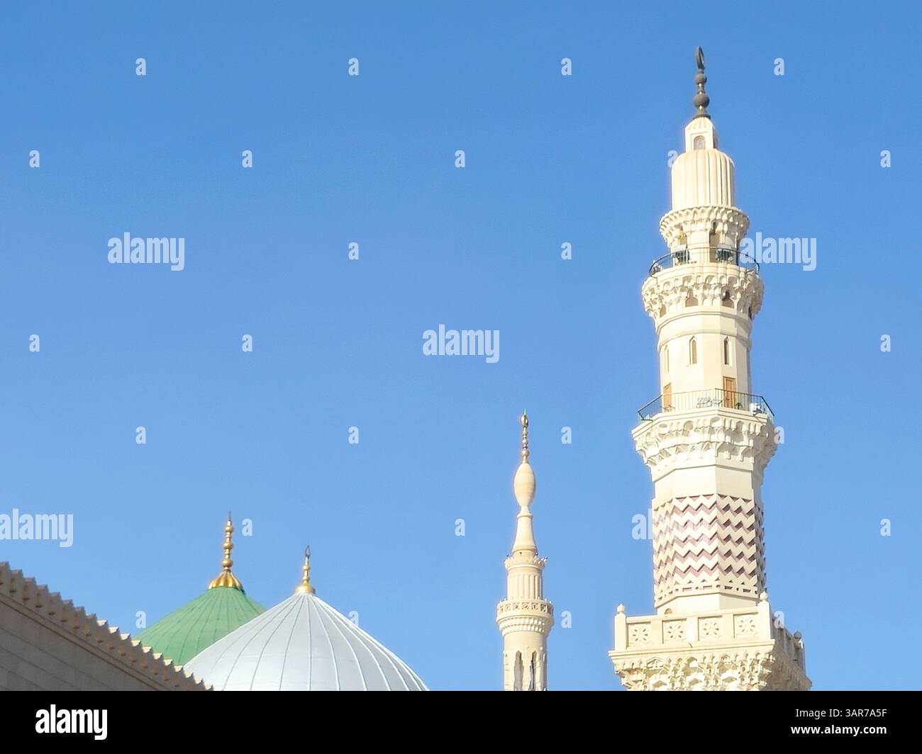 The Prophet's Mosque al-Masjid al-Nabawi, the second mosque built by ...