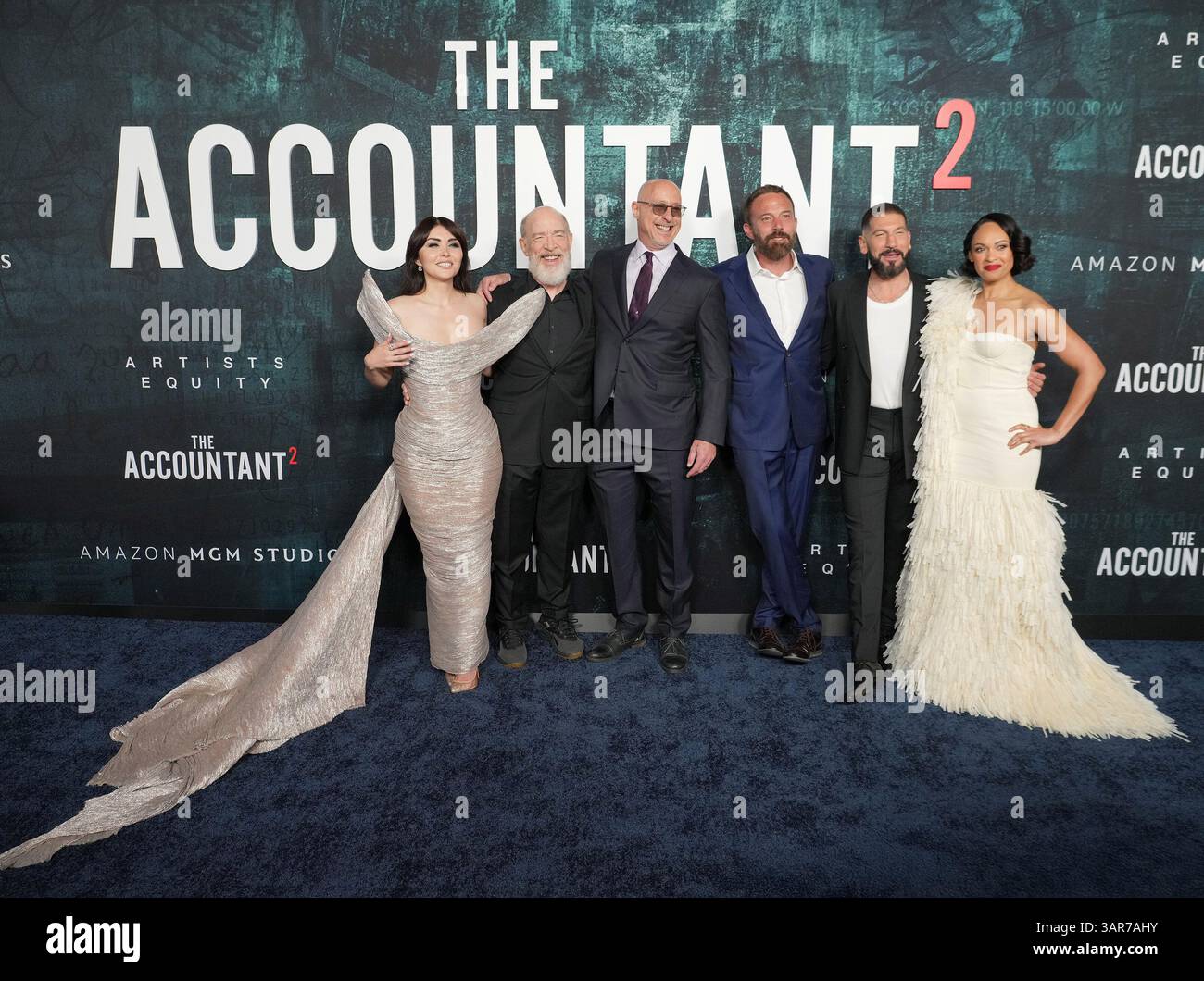 (L-R) THE ACCOUNTANT 2 Cast & Crew - Daniella Pineda, J. K. Simmons ...