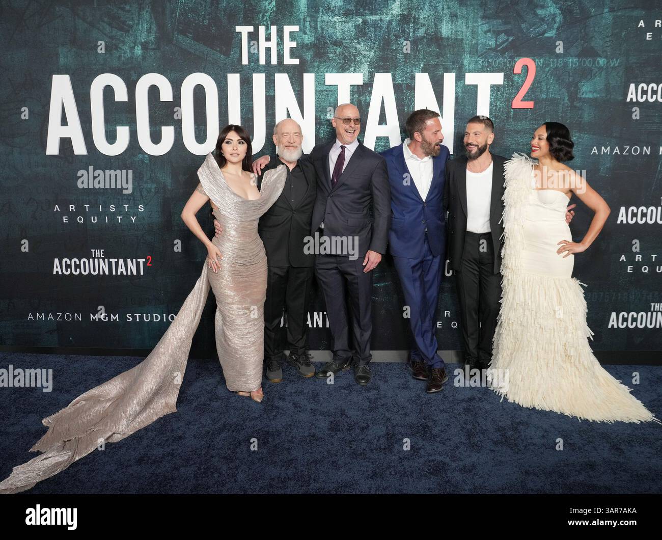 (L-R) THE ACCOUNTANT 2 Cast & Crew - Daniella Pineda, J. K. Simmons ...