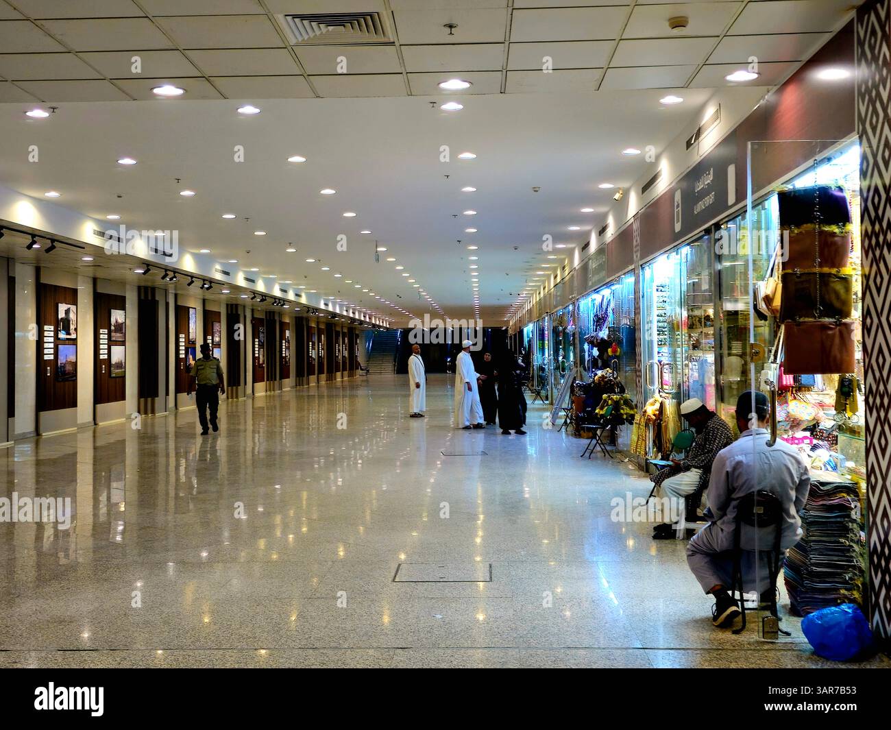 Medina, Saudi Arabia, June 28 2024: underground shops for pilgrims near ...