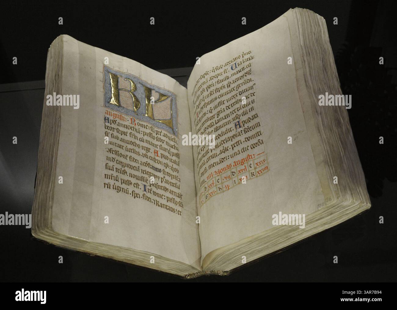 Gothic codex. 13th century. It consists of 298 folios with blue, black ...
