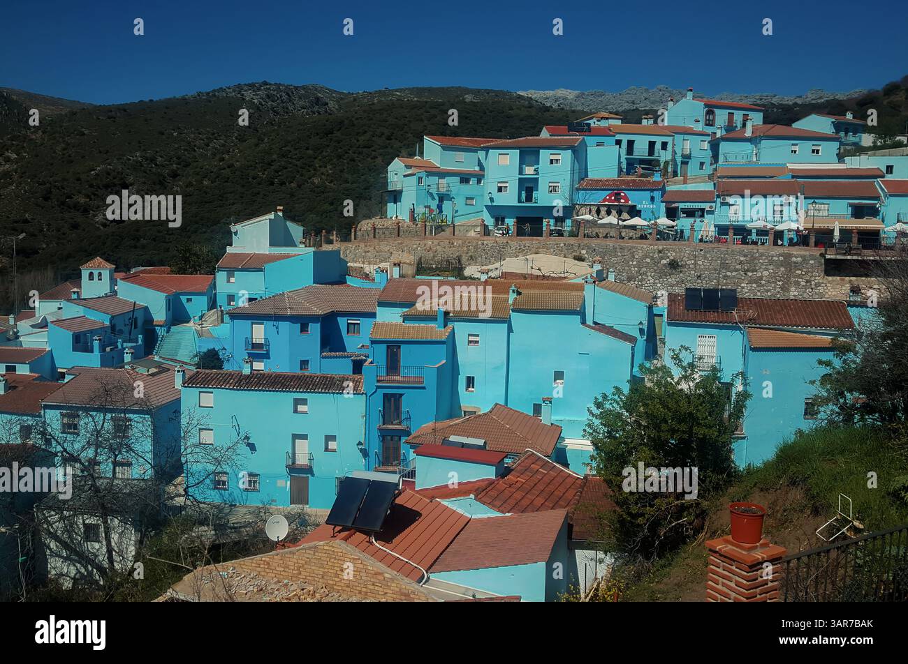 Juzcar, also known as smurf village, is a town in malaga, andalusia ...