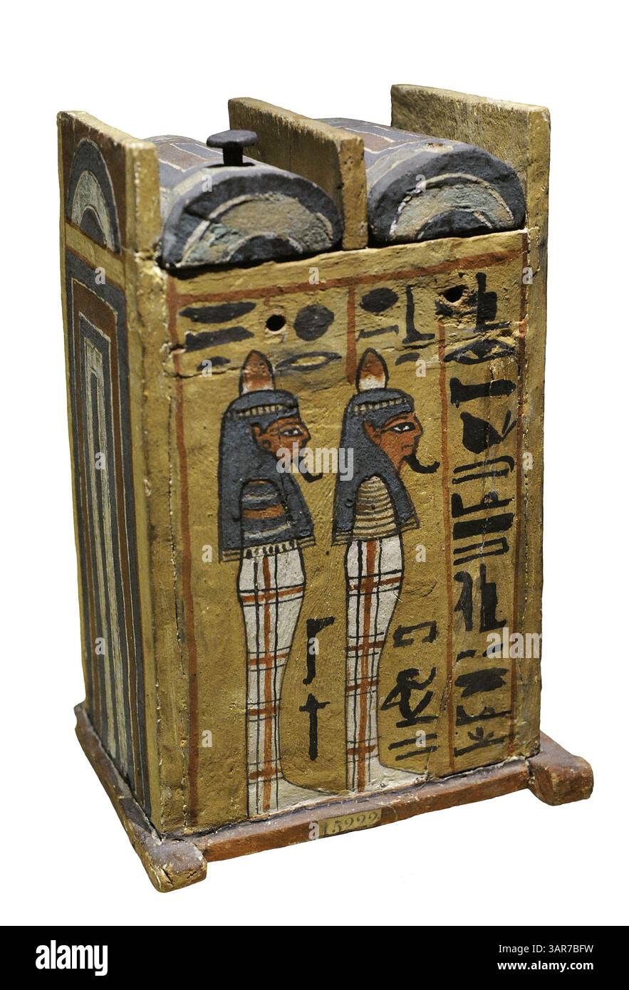 Shabti box of Khabekhent. It contained the funerary statuettes of ...