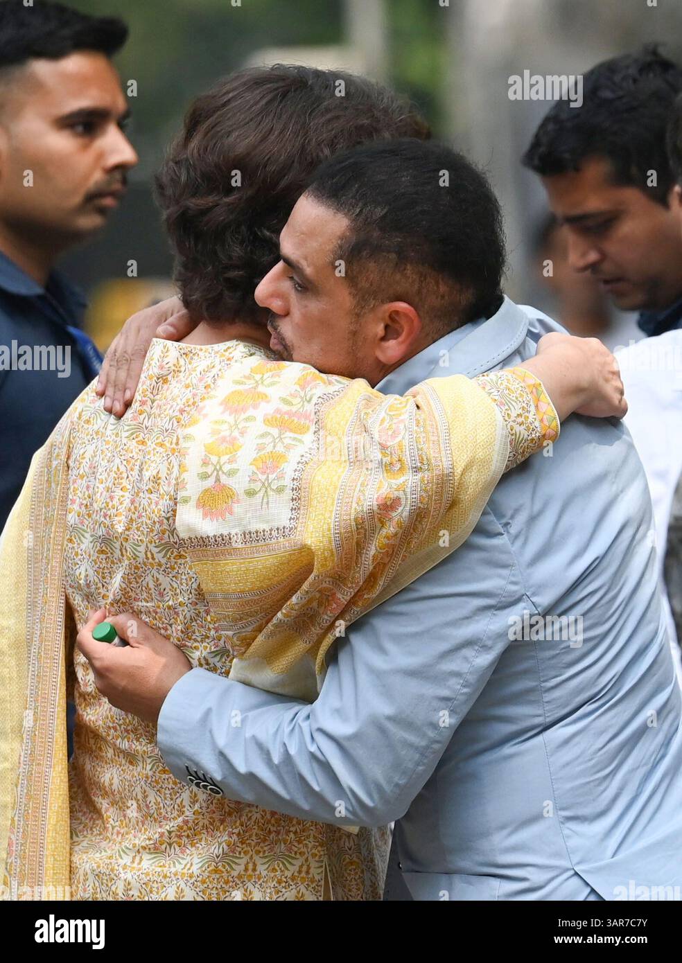 New Delhi, India. 16th Apr, 2025. NEW DELHI, INDIA - APRIL 16: Businessman Robert Vadra ...