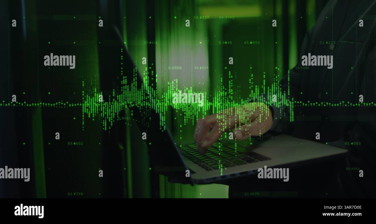 Data center technician using virtual hi-res stock photography and images - Alamy