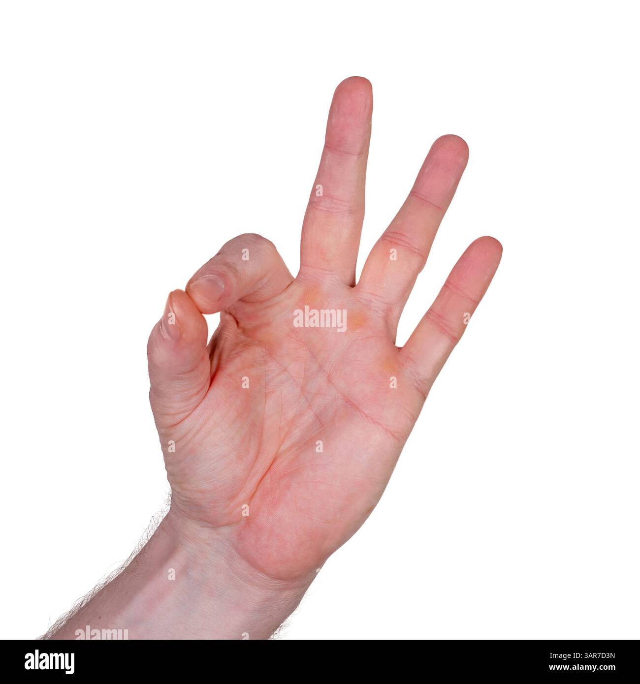 Hand okay sign thumb index hi-res stock photography and images - Alamy