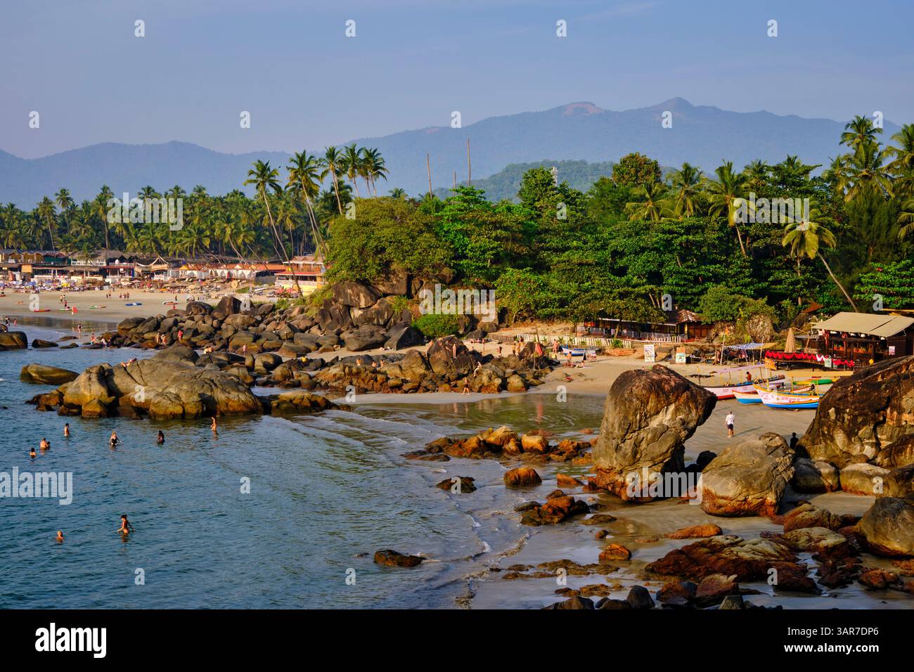 India, Goa, Canacona, Palolem beach Stock Photo - Alamy