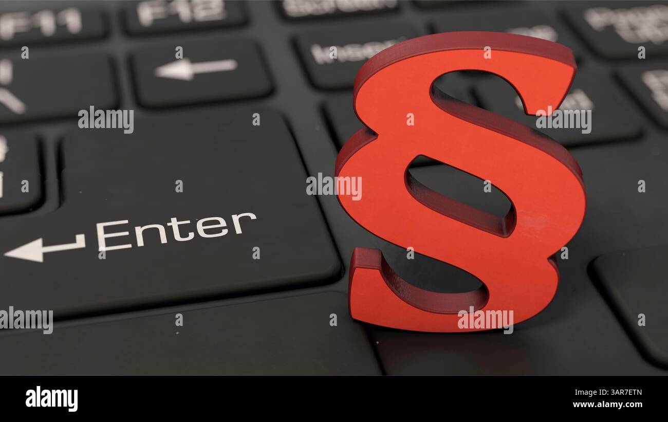 Paragraph symbol on PC keyboard Stock Photo - Alamy