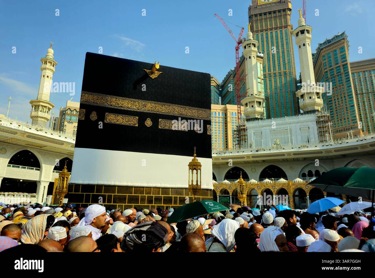 Mecca, Saudi Arabia, June 21 2024: The Kaaba in Ihram Kiswa which is ...