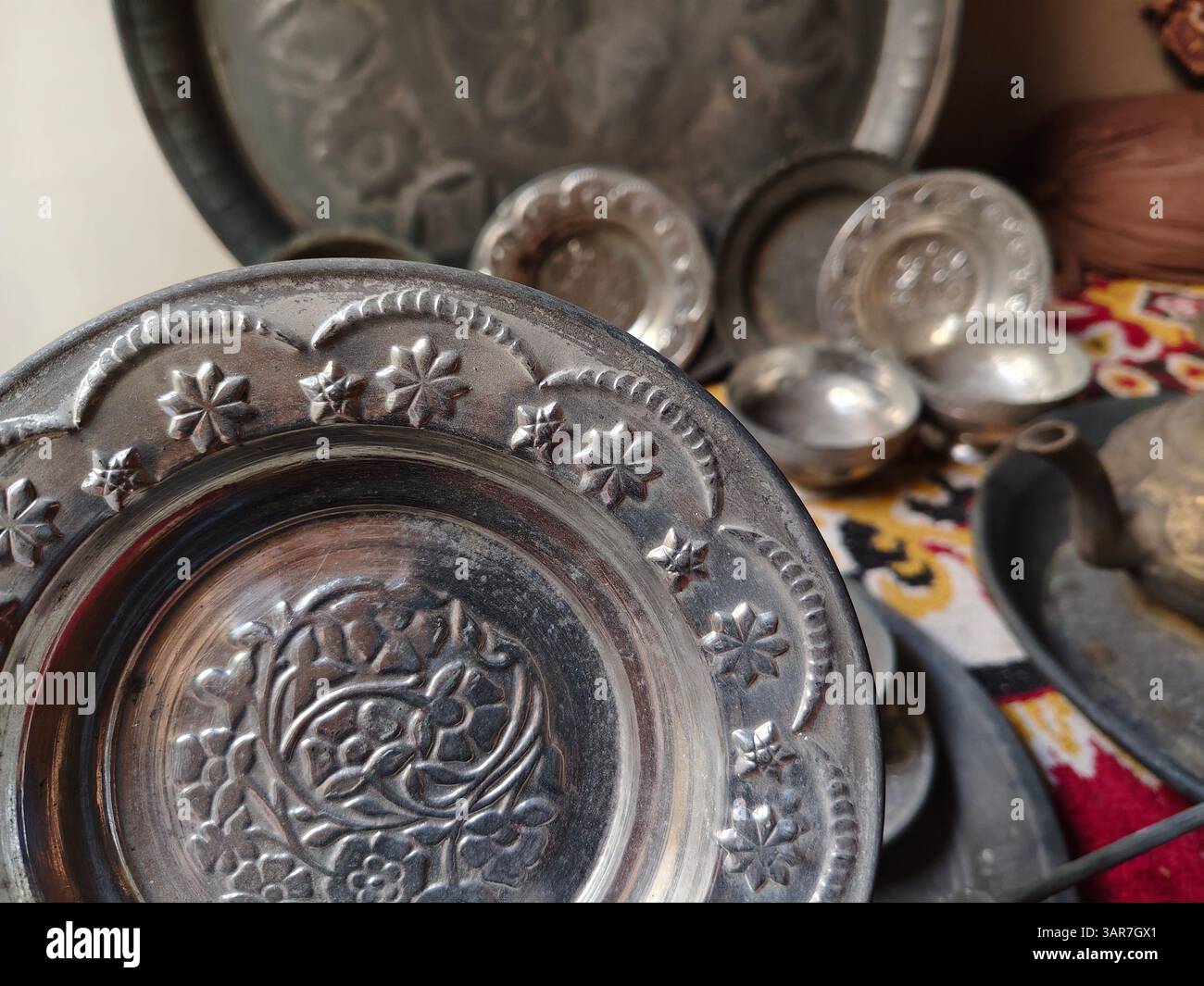 Set of old vintage copper Brass Cooking Utensils Karachi Pakistan Stock ...
