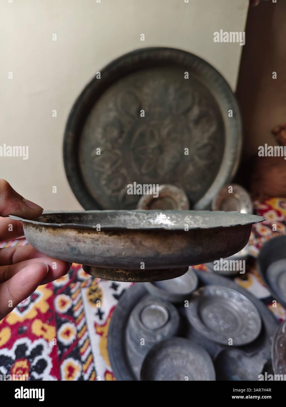 Set of old vintage copper Brass Cooking Utensils Karachi Pakistan Stock ...