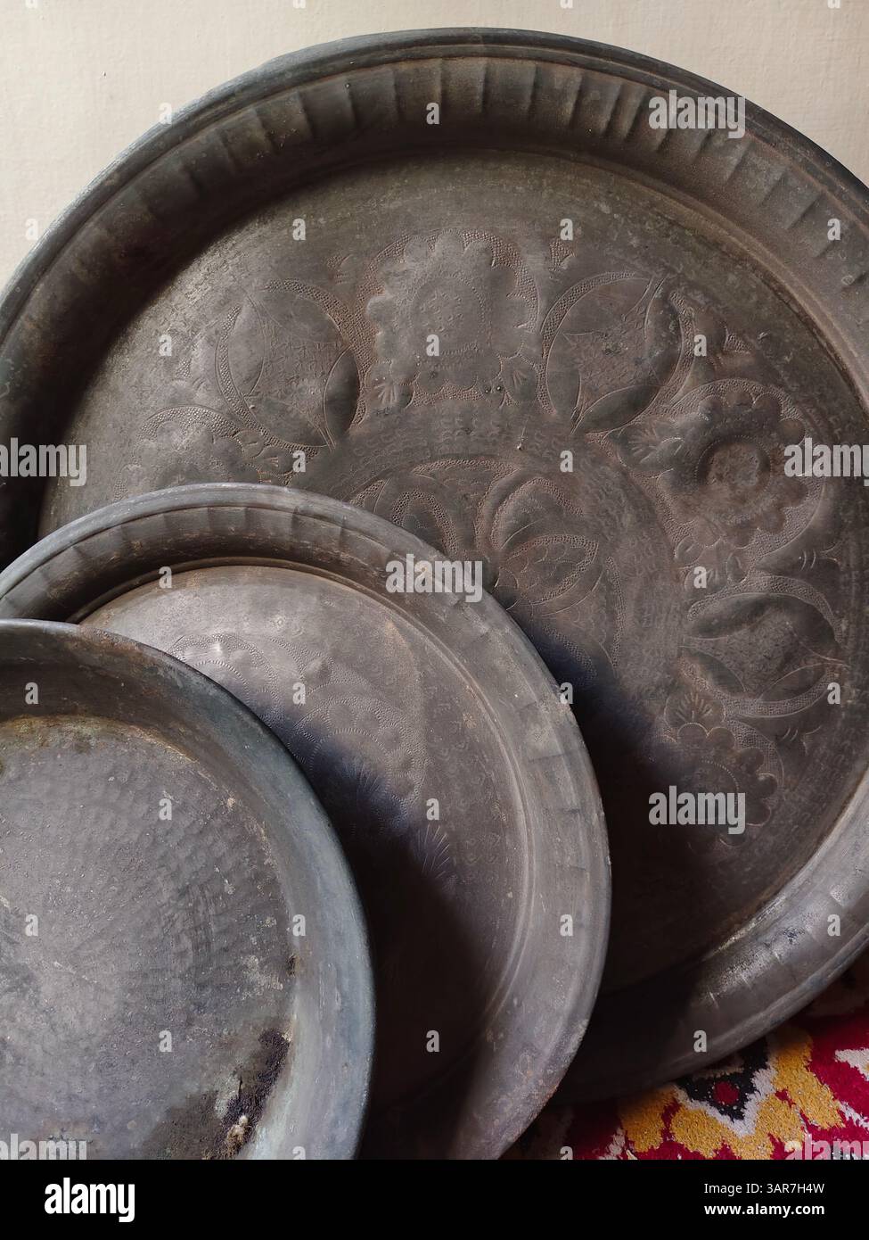 Set of old vintage copper Brass Cooking Utensils Karachi Pakistan Stock ...