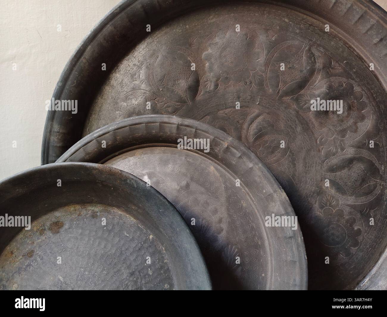 Set of old vintage copper Brass Cooking Utensils Karachi Pakistan Stock ...