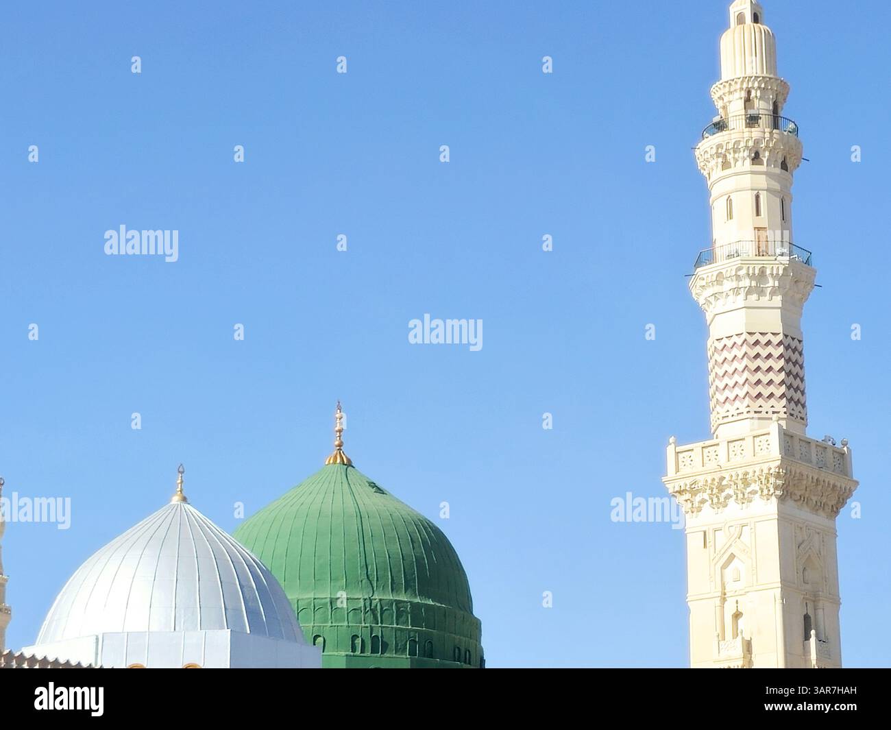 The Prophet's Mosque al-Masjid al-Nabawi, the second mosque built by ...