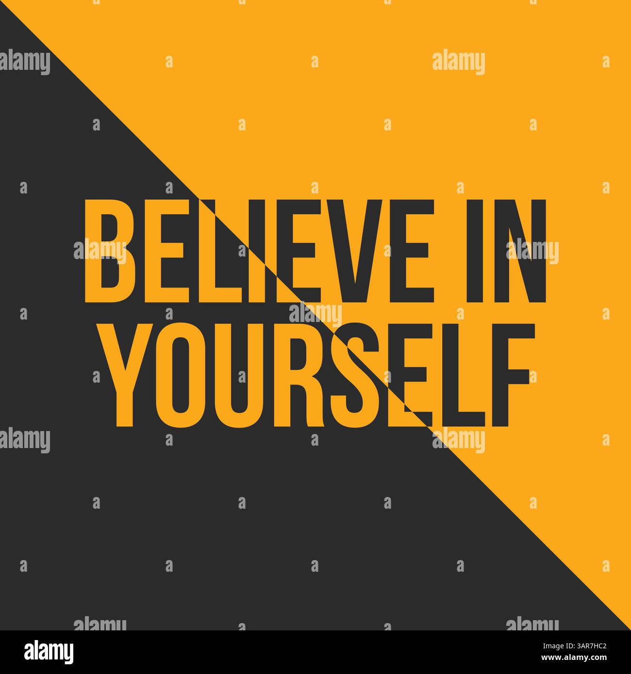 Believe in yourself. Vector Quote Design Stock Vector Image & Art - Alamy