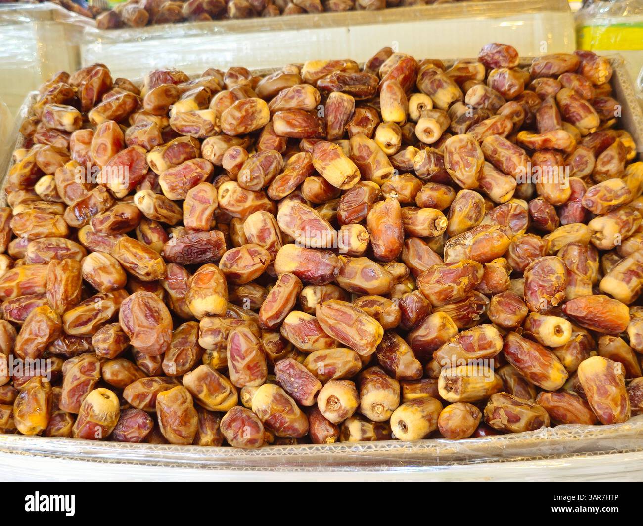 Edible sweet fruit dates, the date palm Phoenix dactylifera, Madinah ...