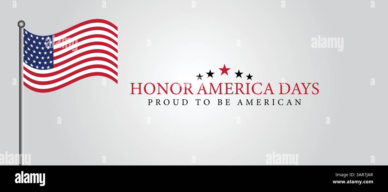 Honor America Days Embracing Our Nations Pride and Unity Stock Vector ...