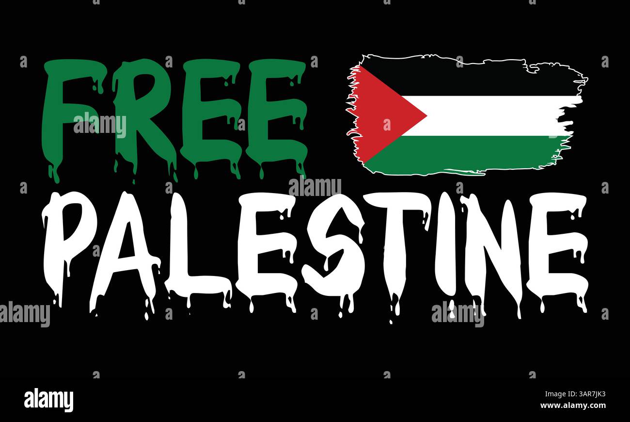 Free Palestine design with Palestine flag Stock Vector Image & Art - Alamy