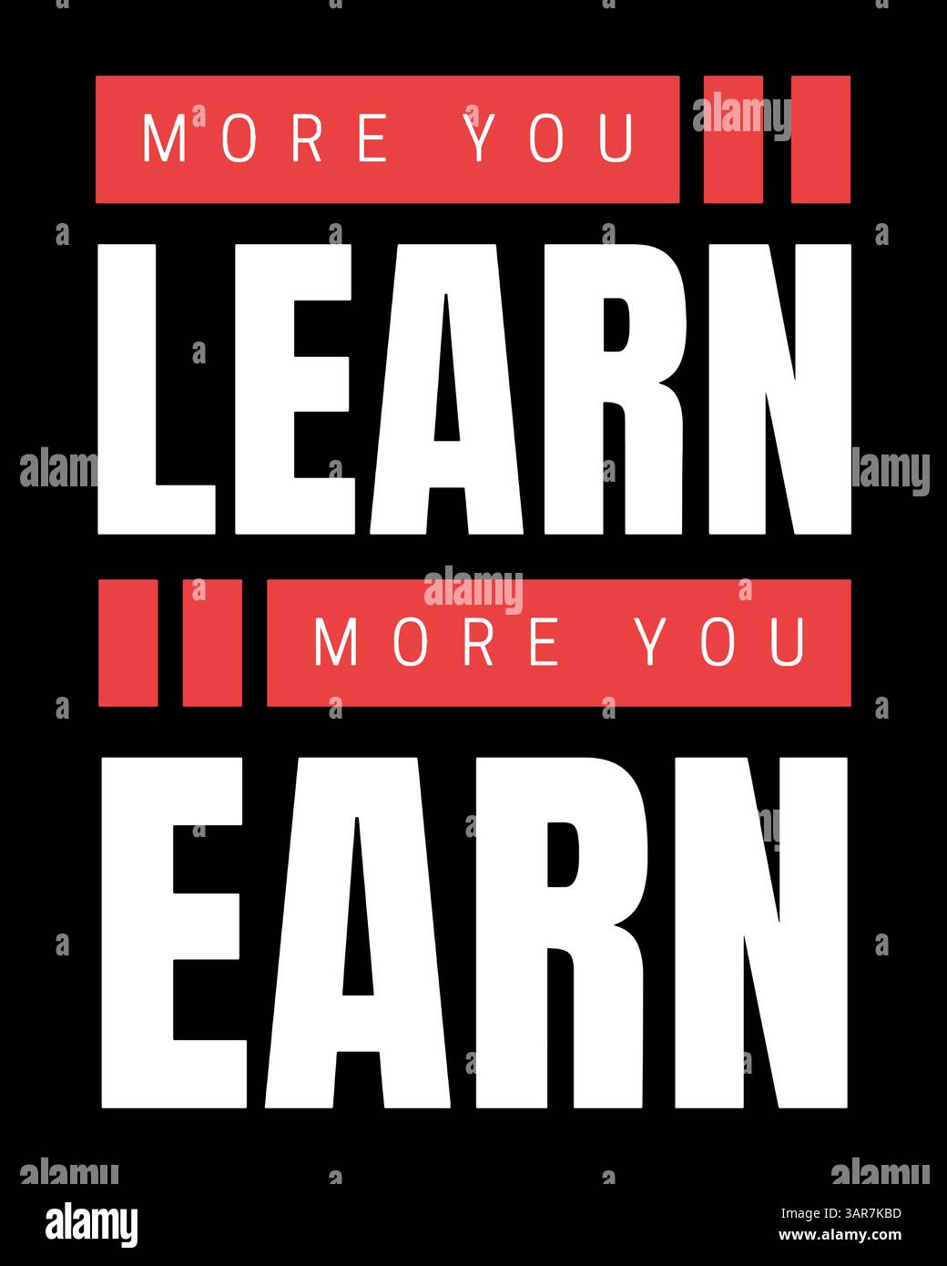 Motivational inspirational quote learn Stock Vector Images - Alamy