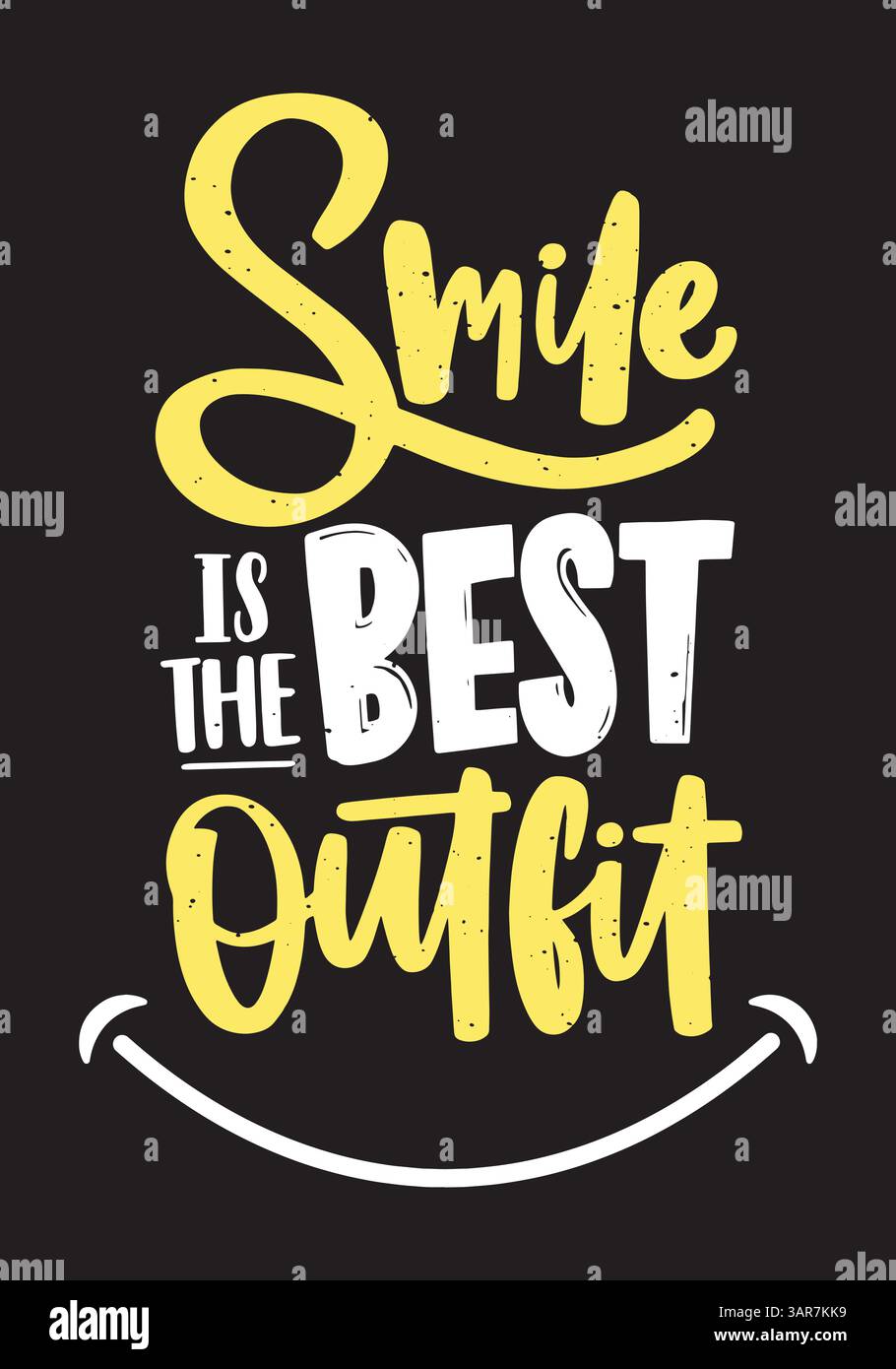 Typography smile Stock Vector Images - Alamy