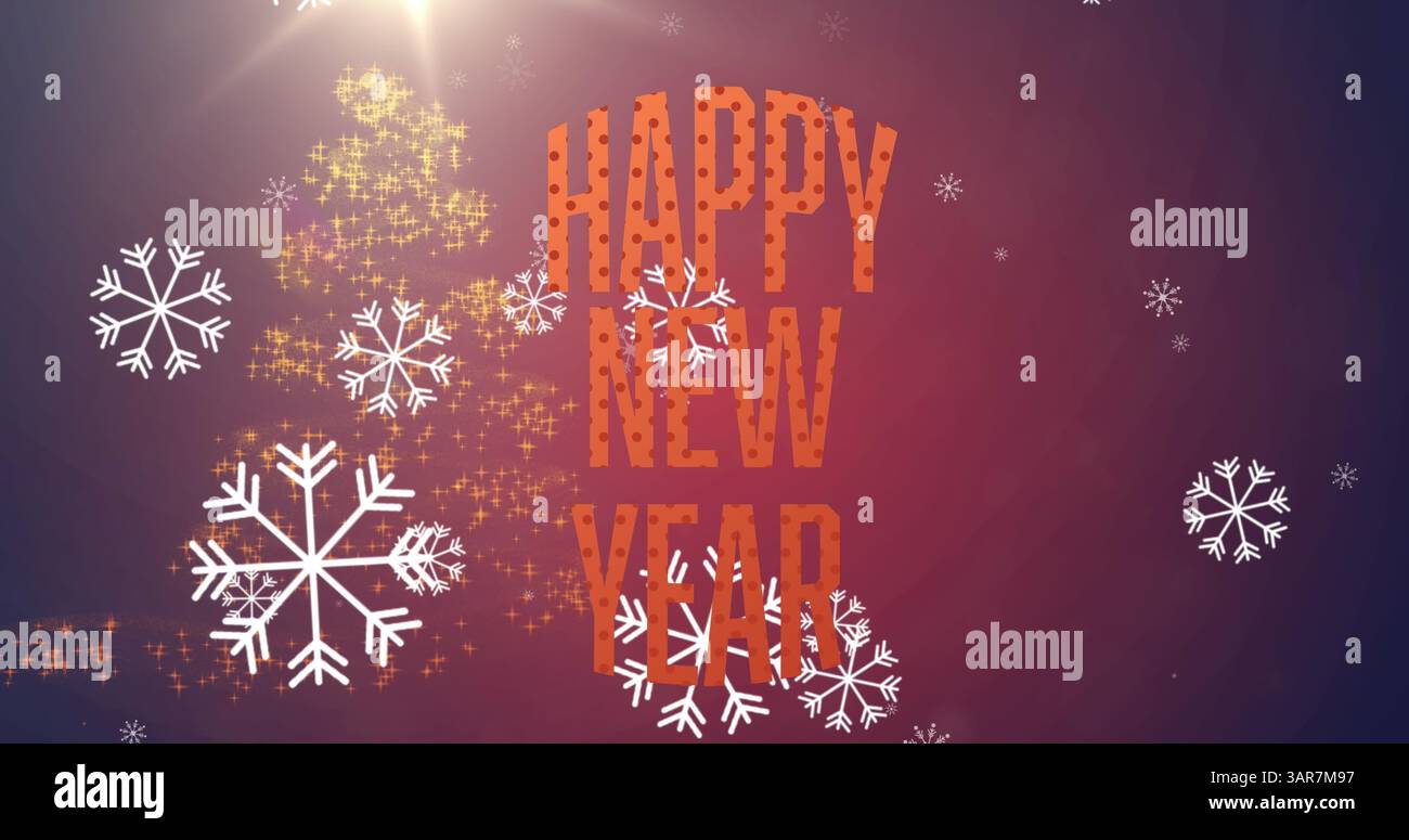 Happy christmas text shooting star hi-res stock photography and images ...
