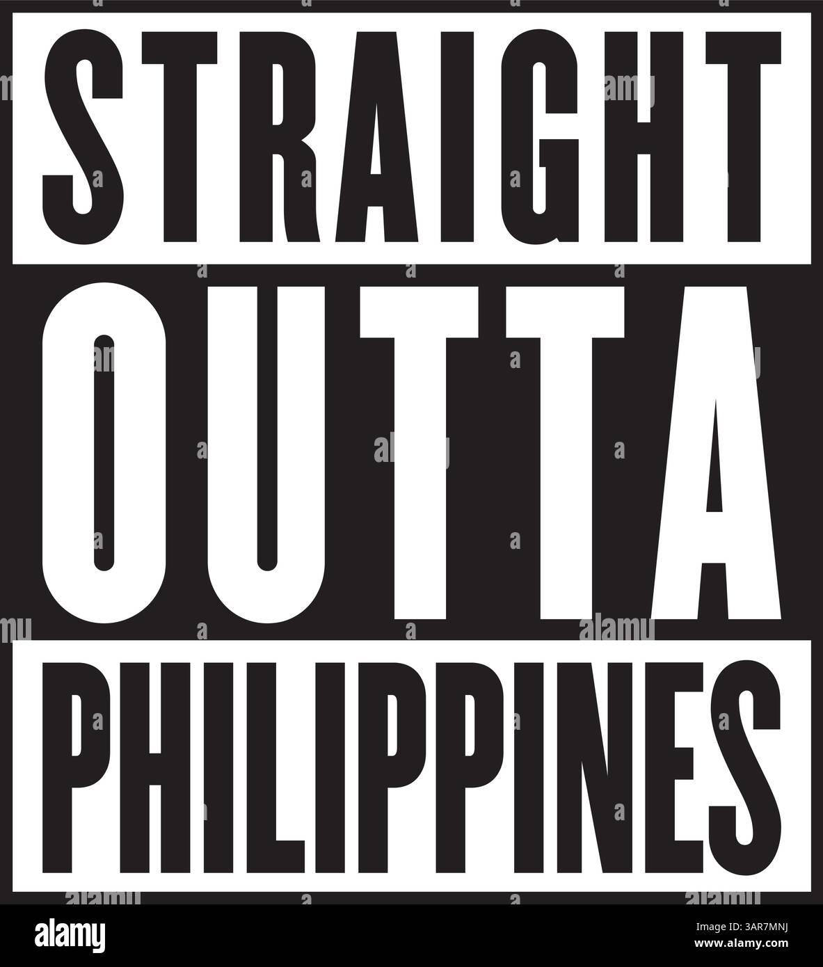 Straight Outta Philippines t shirt design Stock Vector Image & Art - Alamy