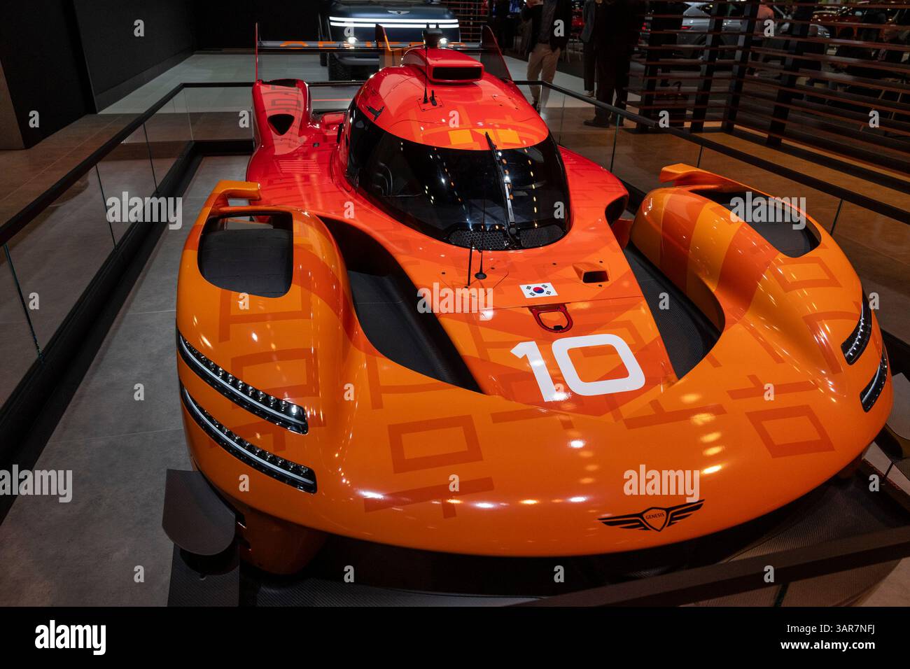 Genesis Magma Racing car on display during press day of New York ...