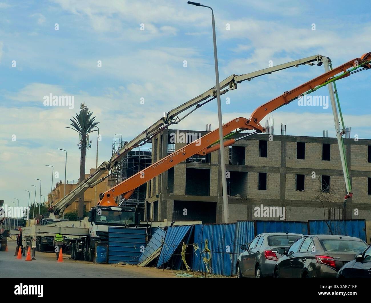 Cairo, Egypt, March 27 2025: New building and high rise of residential ...