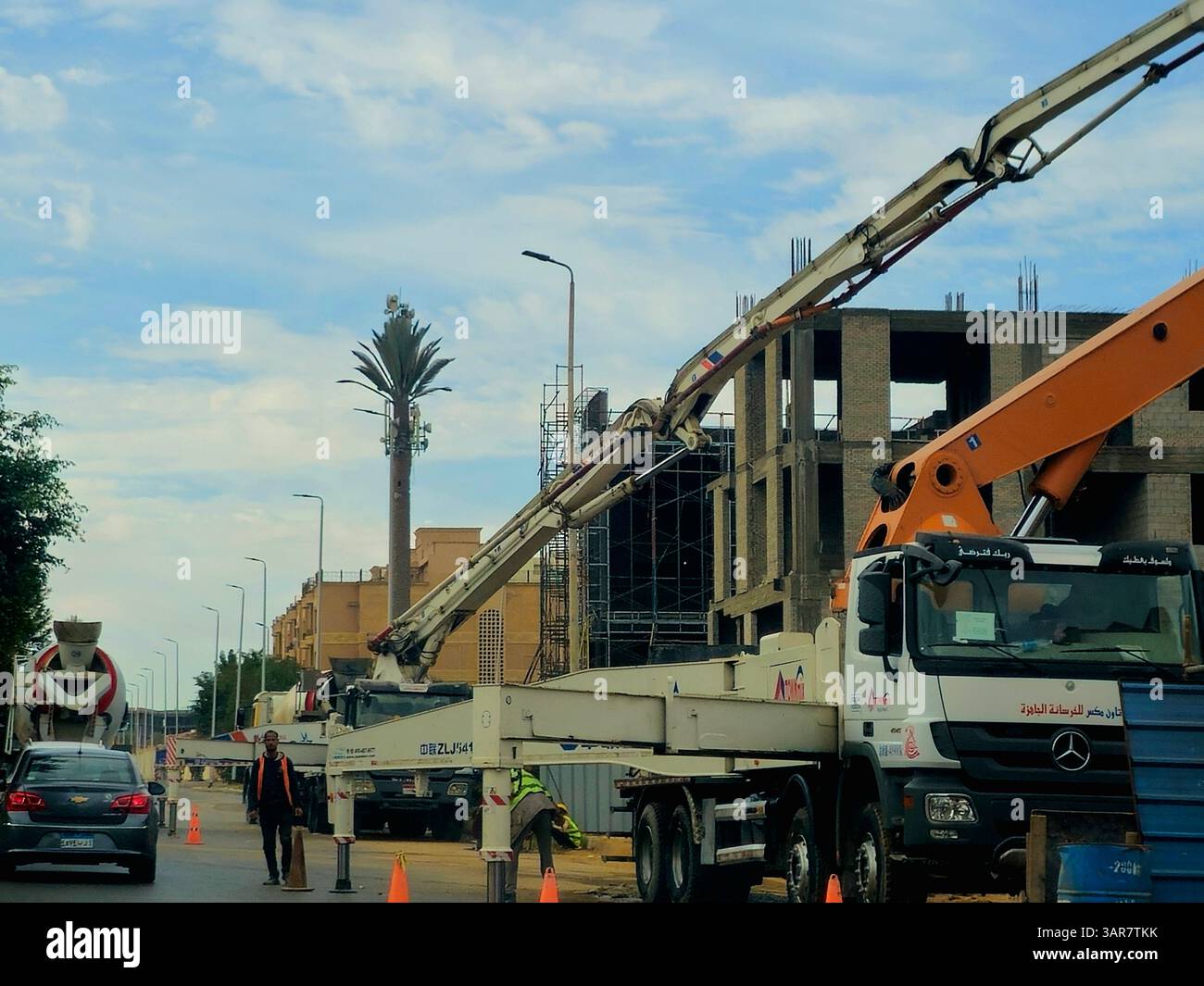 Cairo, Egypt, March 27 2025: New building and high rise of residential ...
