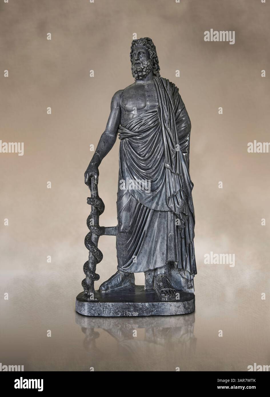 Asclepius myth statue hi-res stock photography and images - Alamy