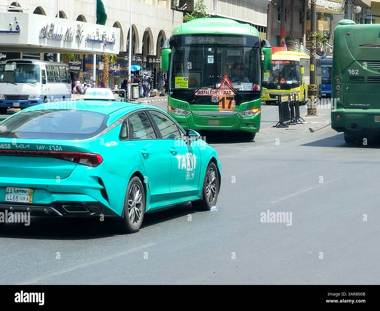 Mecca, Saudi Arabia, June 11 2024: Mecca Makkah Taxi, used to transport ...