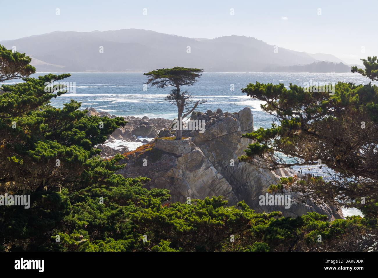 A captivating coastal landscape featuring the majestic ocean and ...