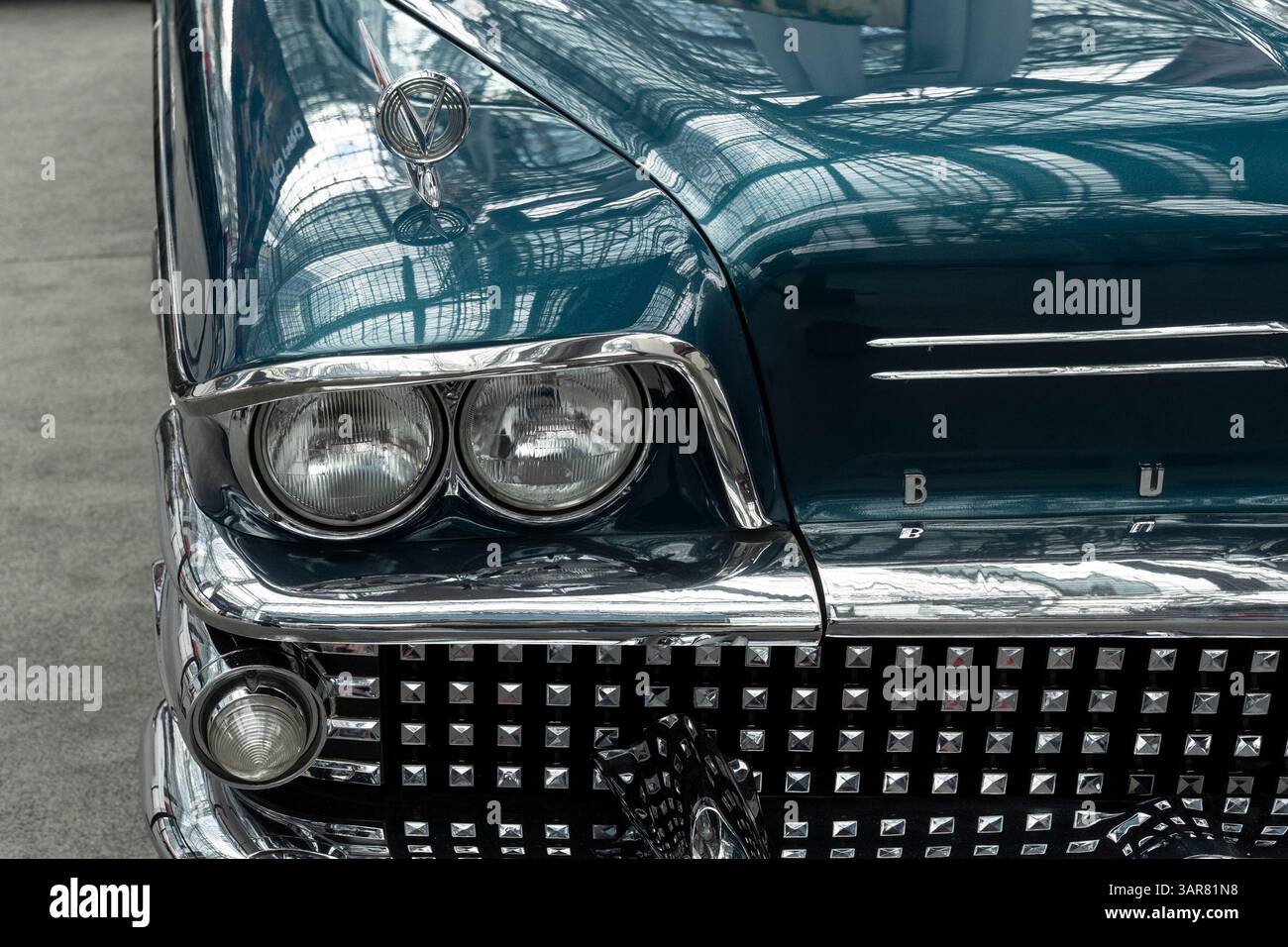New York, NY, April 16, 2025: 1958 Buick Limited convertible car on ...